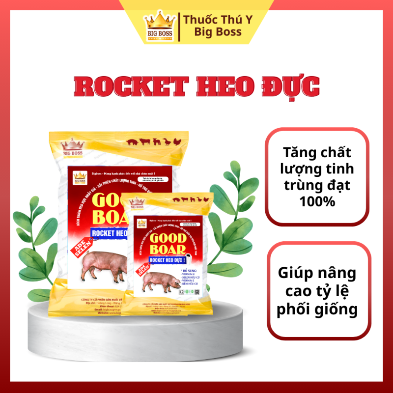 GOOD BOAR-ROCKET HEO ĐỰC - 1 KG. Tăng chất lượng tinh trùng đạt 100% ...