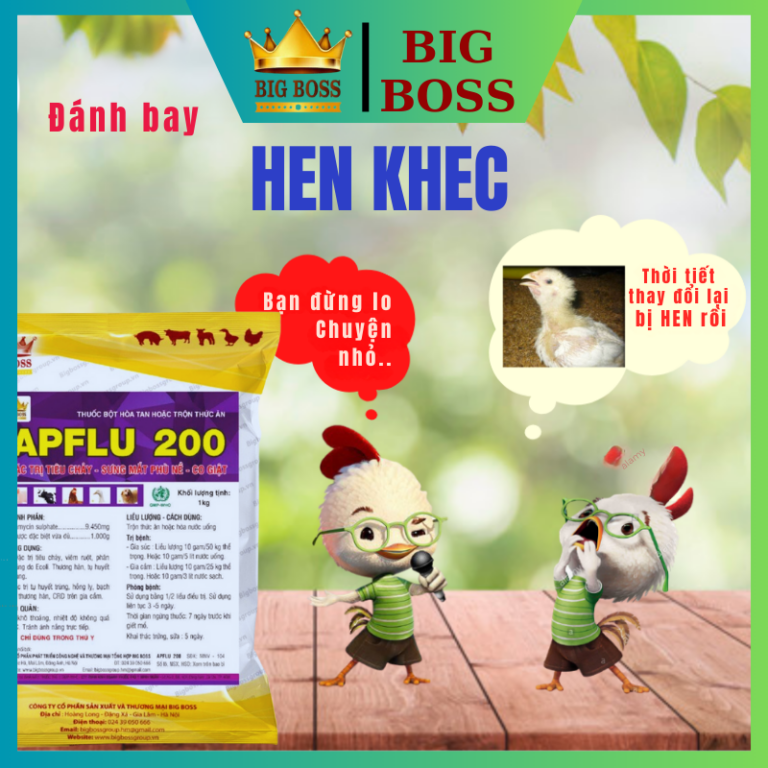 APFLU 200 - 1KG .Đặc trị: sưng mắt phù nề - tiêu chảy - co giật - Thuốc ...