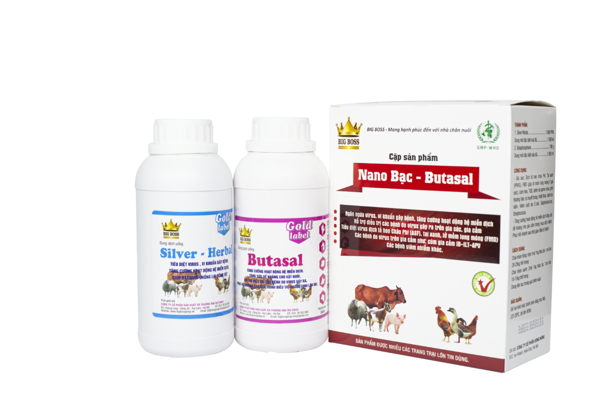 CẶP SẢN PHẨM NANO BẠC BUTASAL – 1L. Diệt nhanh hơn, an toàn tuyệt đối ...