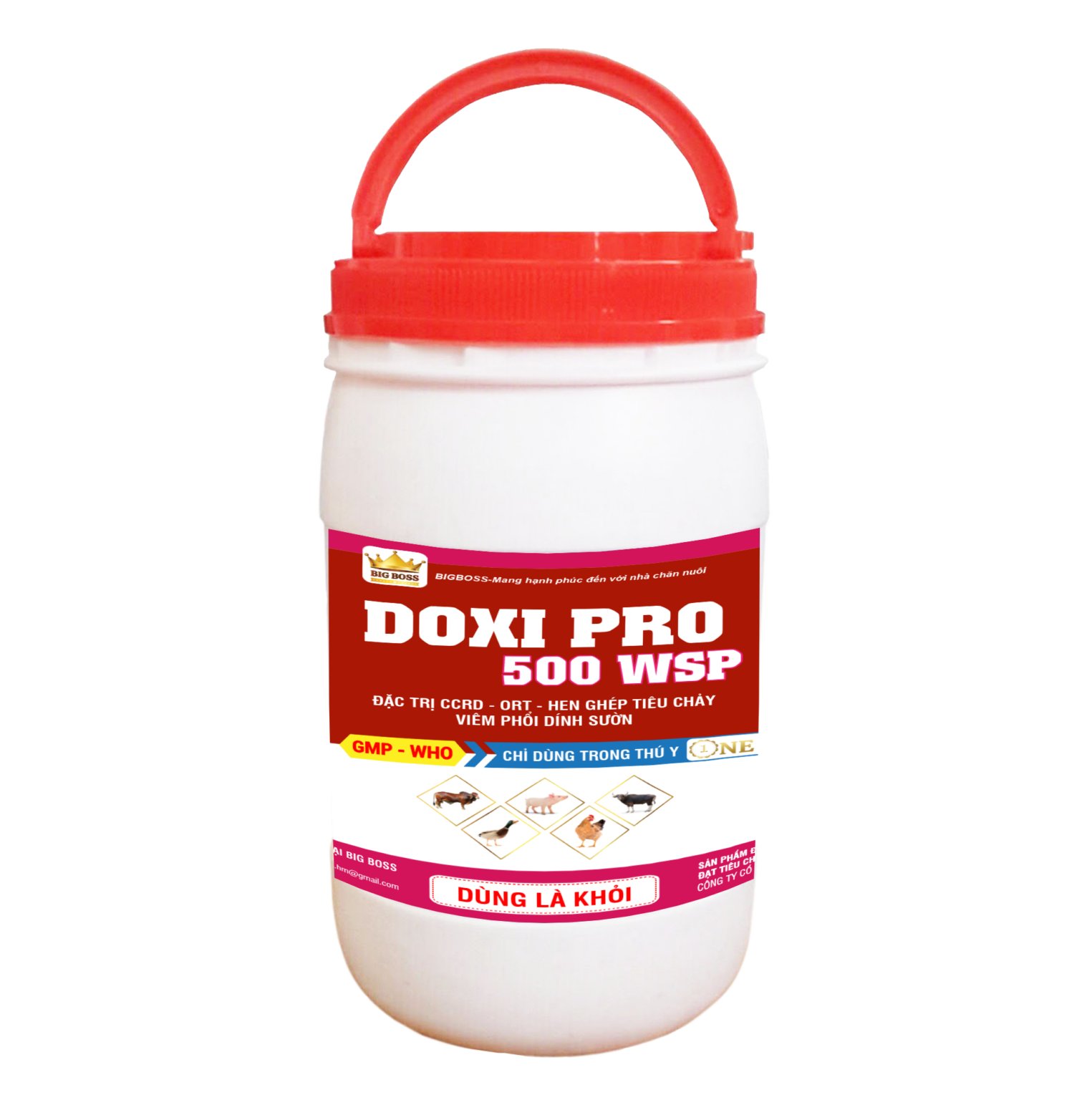 DOXI PRO 500 WSP - 1KG. Đặc trị CCRD - ORT - hen ghép tiêu chảy viêm ...