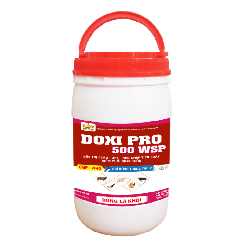 DOXI PRO 500 WSP – 1KG. Đặc trị CCRD – ORT – hen ghép tiêu chảy viêm ...